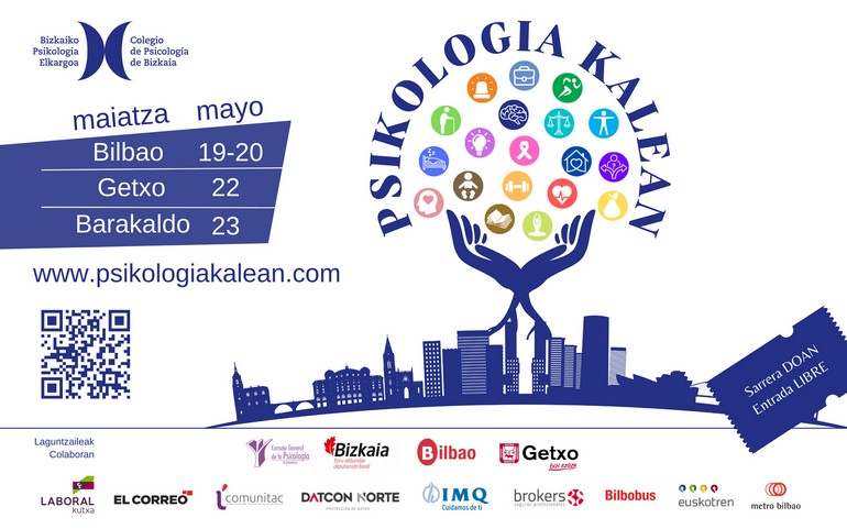 El COP Bizkaia organiza la 2ª edición Psikologia Kalean